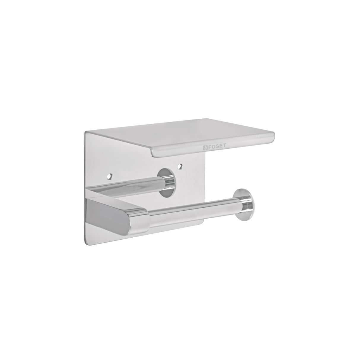 Porta rollo con soporte para celular cromo riviera - Job Ferreterias, S ...